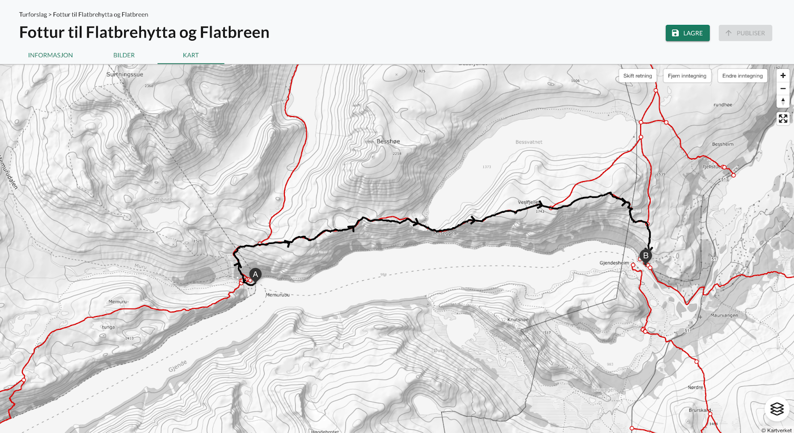 Sånn laster du opp GPX-filer i UT-admin – UT.no - hjelp og brukerstøtte